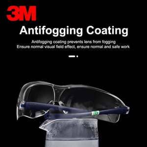 3M 10434 Захисні окуляри проти вітру, піску, туману, ударів, пилозахисні прозорі окуляри ...