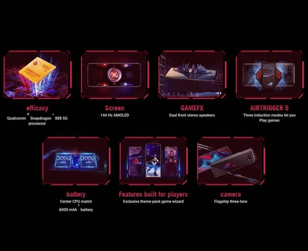 ASUS ROG 5S 5G Gaming Global ROM Snapdragon 888 Plus Android 11 ROG 5 s ...