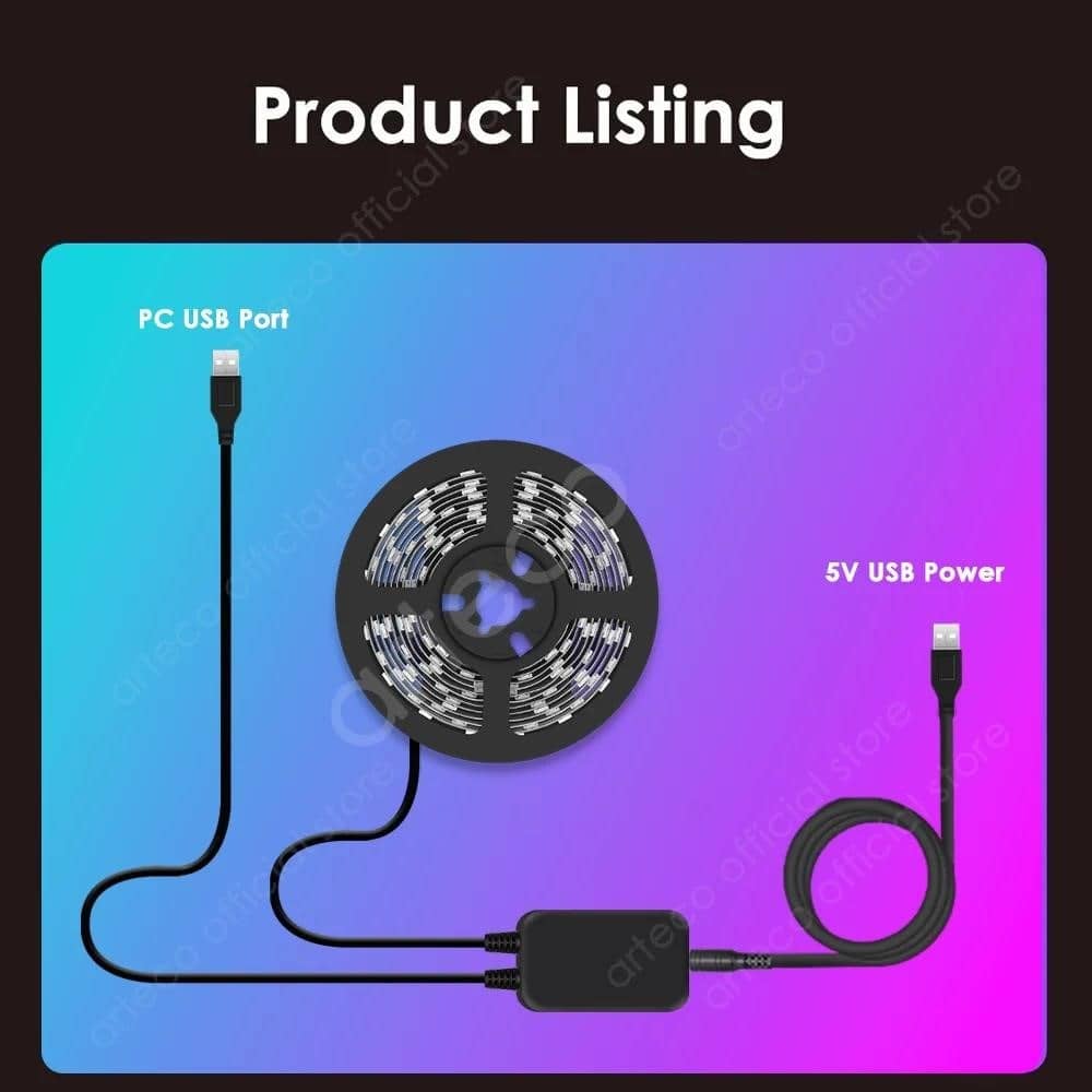 Smart RGB Led Tape ПК Ambient Led Backlight Strips For Windows Монітор ...