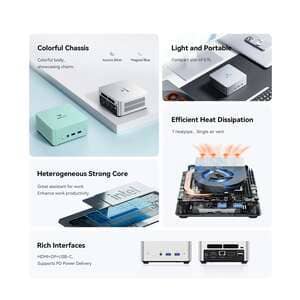 MINISFORUM Mini PC UN1265 Intel 12th Mini PC Windows 11 Home Intel Core ...