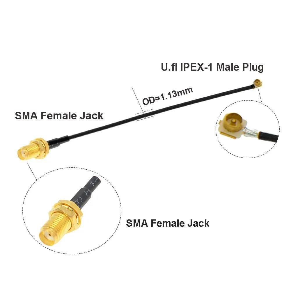 1 шт. Кабель IPEX SMA Гніздо до uFL/u.FL/IPX/IPEX-1 IPEX 1 штекер WIFI ...