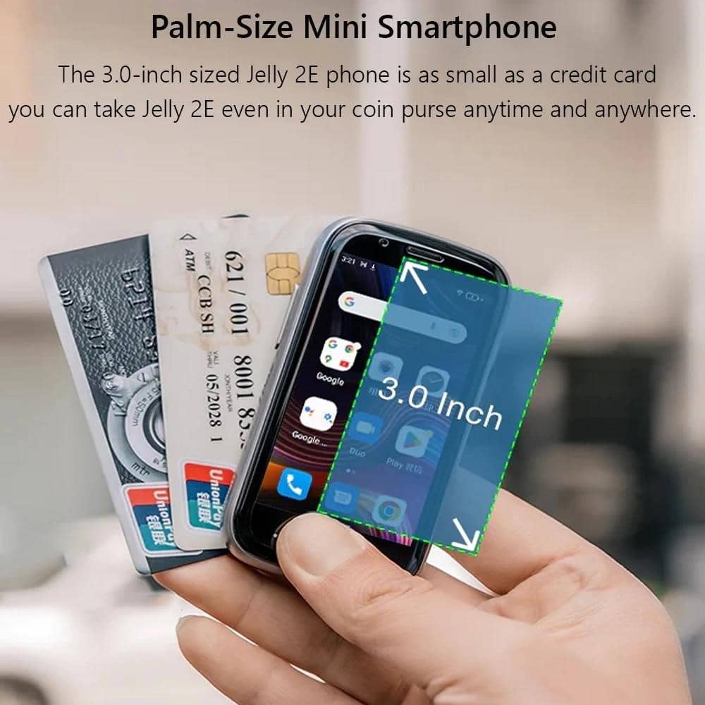 Unihertz Jelly 2E міні-смартфон Android 12 Розблокований 4 ГБ 64 ГБ ...